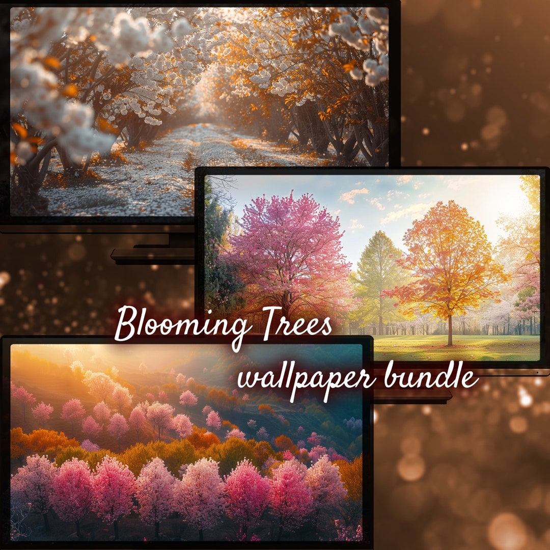 Blooming Trees Desktop Background, Nature Forest Spring Wallpaper, Best ...