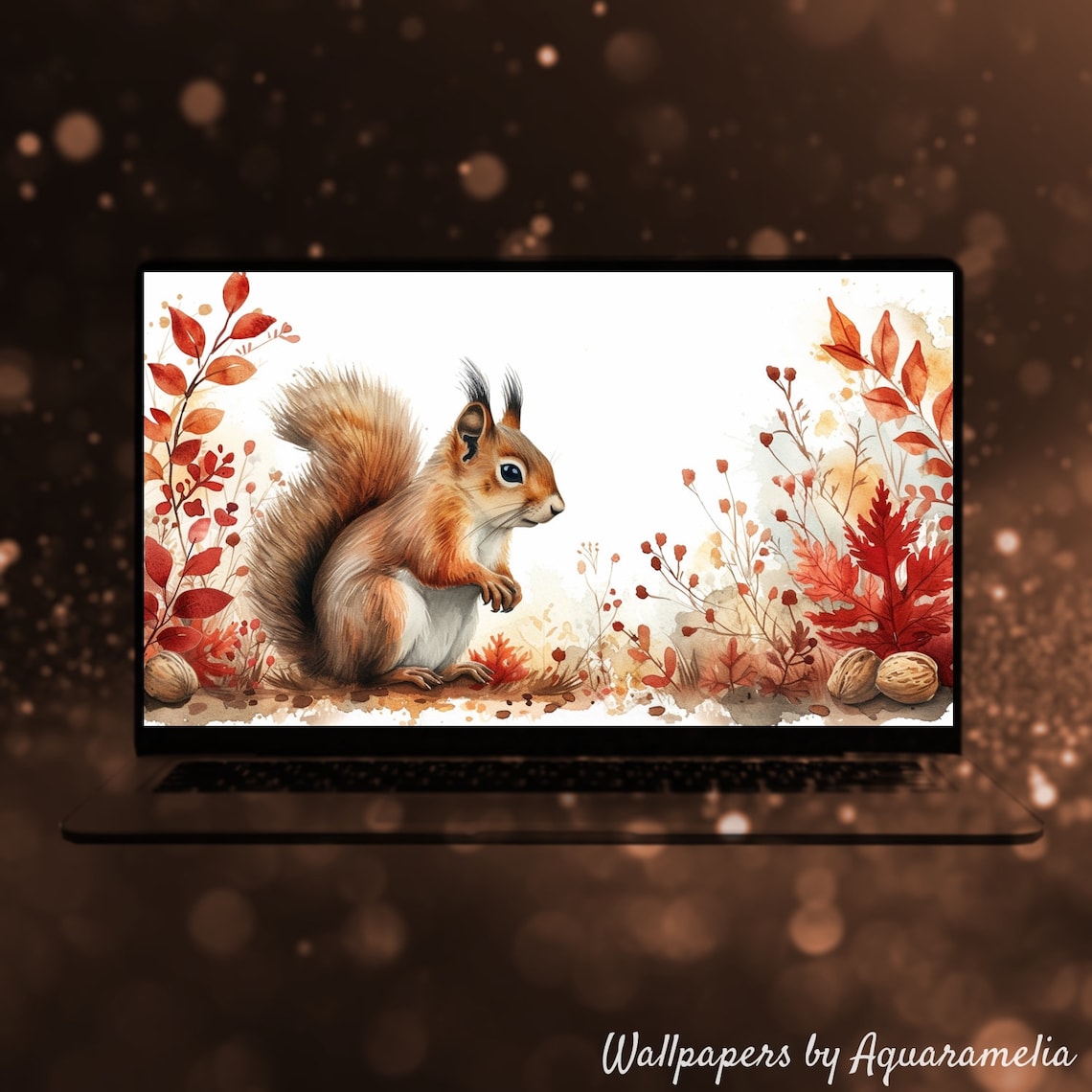 Cute Squirrel Animal Desktop Wallpaper, Cute Pet Wallpaper, Valentines ...