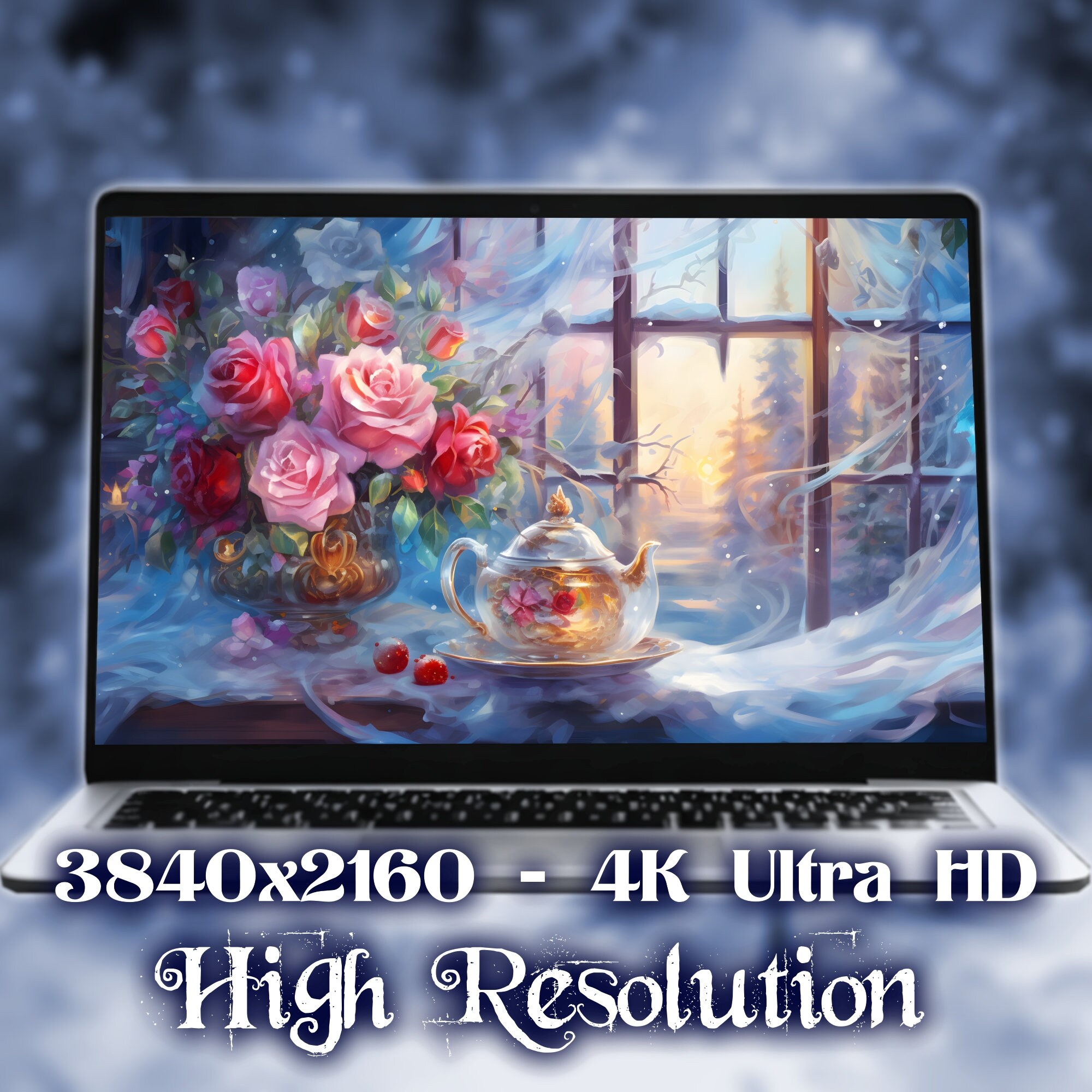 Magic Winter Tea, Winter Background, Winter Wallpaper for Desktop ...