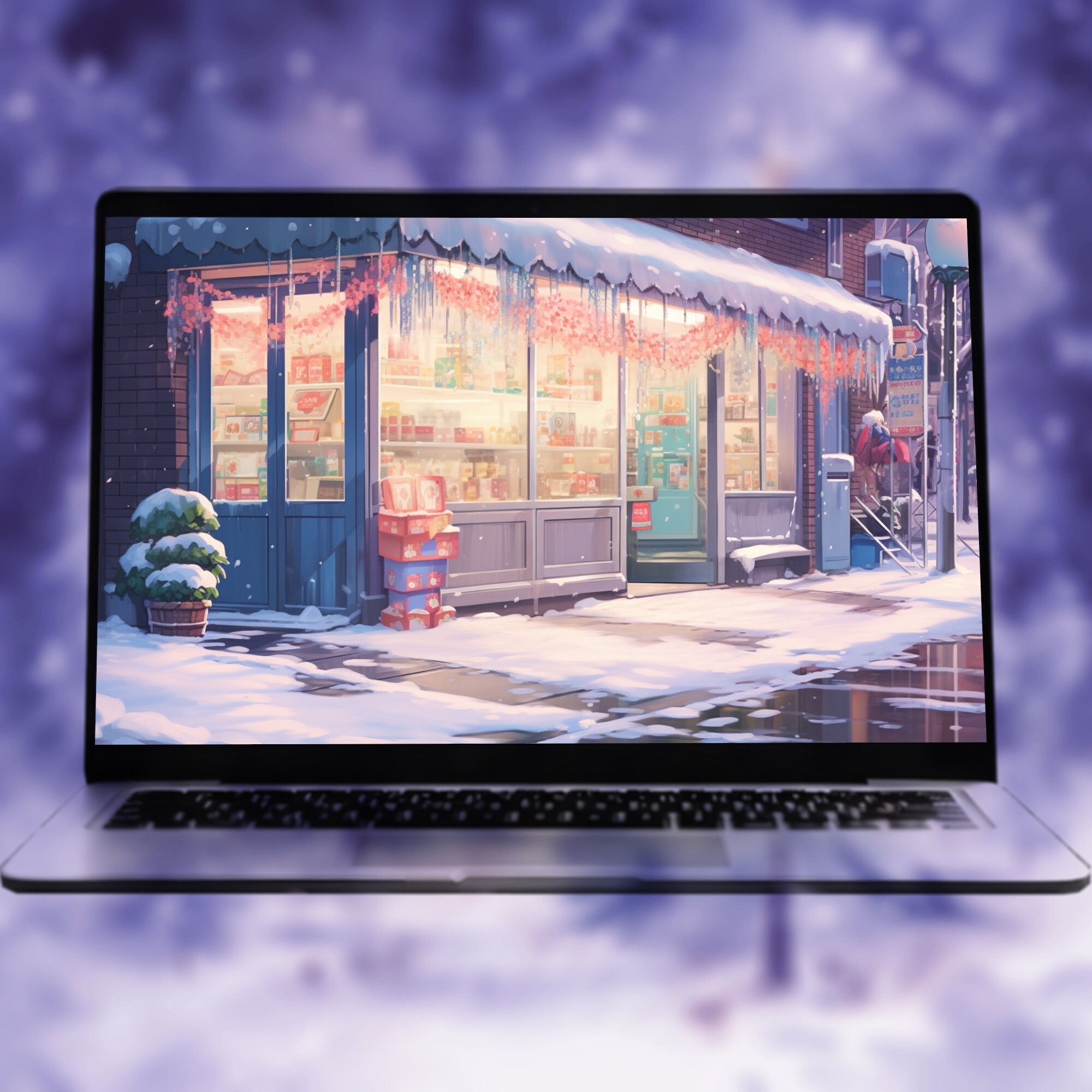 Winter Storefront, Christmas Background, Christmas Wallpaper for ...