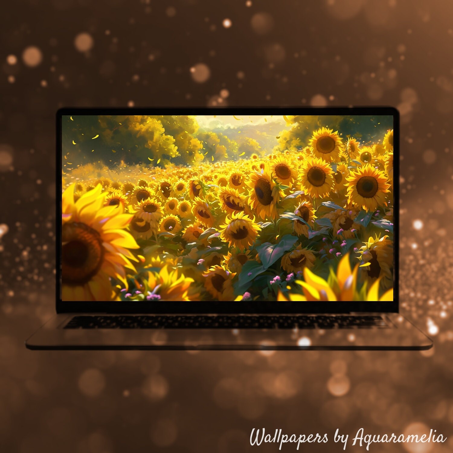 Summer Desktop Background, Beautiful Sunflowers Wallpaper, Nature ...