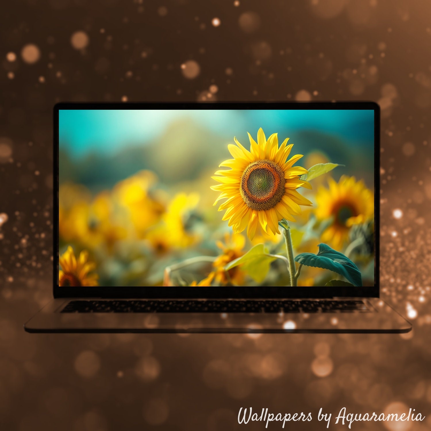 Summer Desktop Background, Beautiful Sunflowers Wallpaper, Nature ...