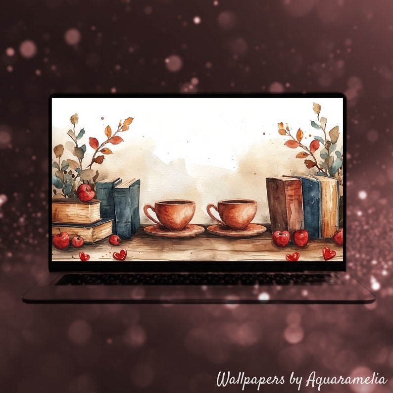 Cute Books Desktop Background, Book Reading Desktop Wallpapers ...