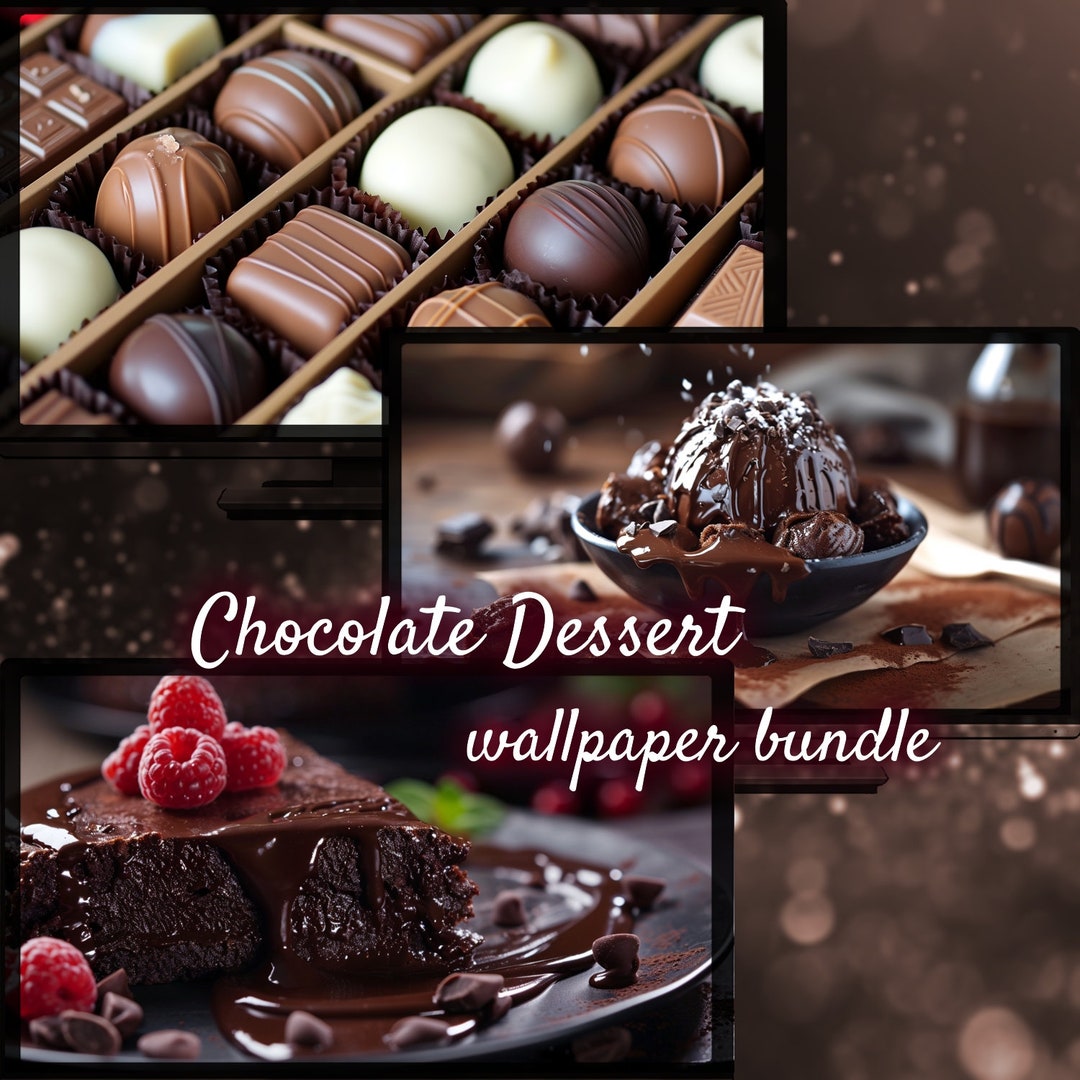 Delicious Chocolate Dessert Background, Sweet Food Desktop Wallpapers ...