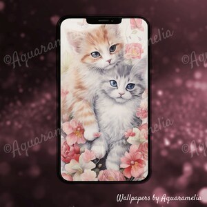 Animal Love Cute Phone Background, Cute Animals Lock Screen Wallpaper ...