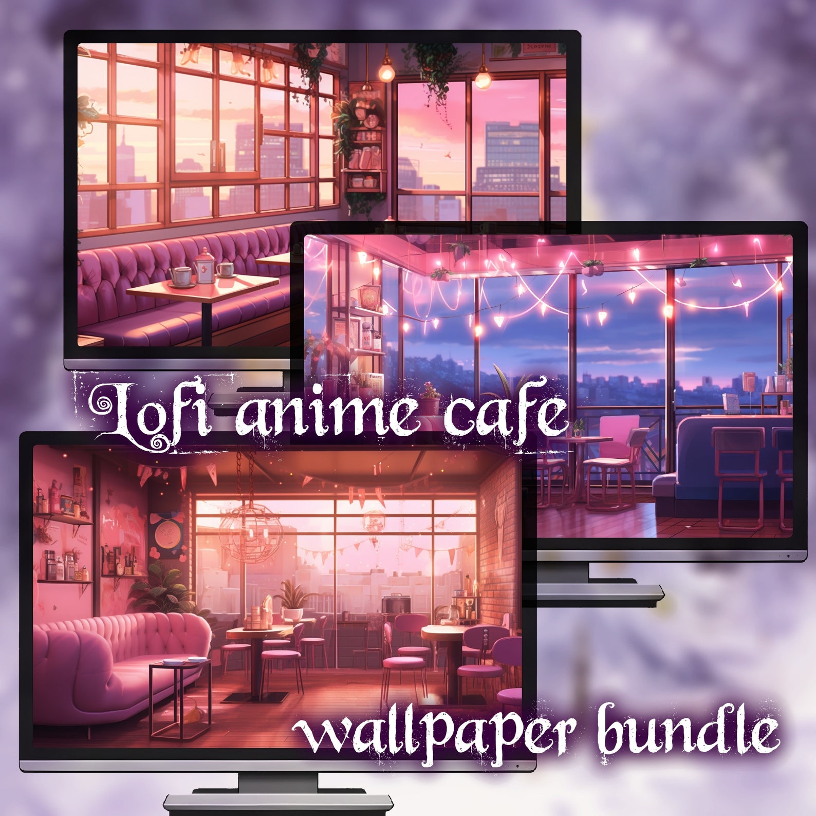 Anime Cafe Lofi, Anime Background, Winter Wallpaper for Desktop, Winter ...