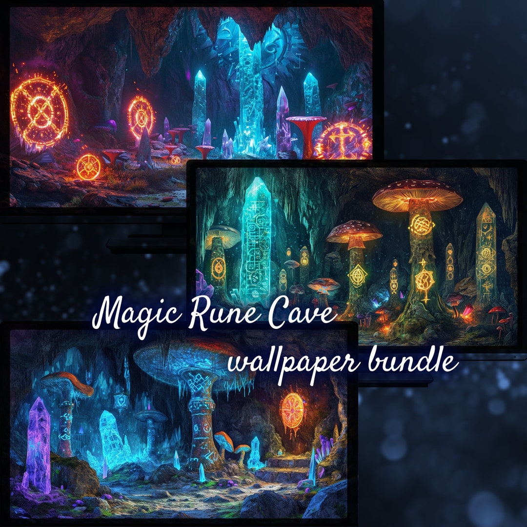 Magic Rune Cave Background, Sorcery Desktop Wallpapers, RPG Fantasy ...