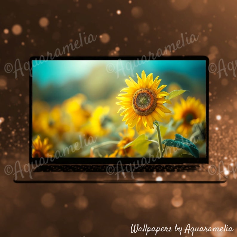 Summer Desktop Background, Beautiful Sunflowers Wallpaper, Nature ...