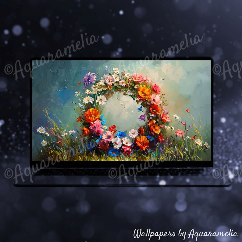Spring Wreaths Desktop Background, Beautiful Nature Photography ...
