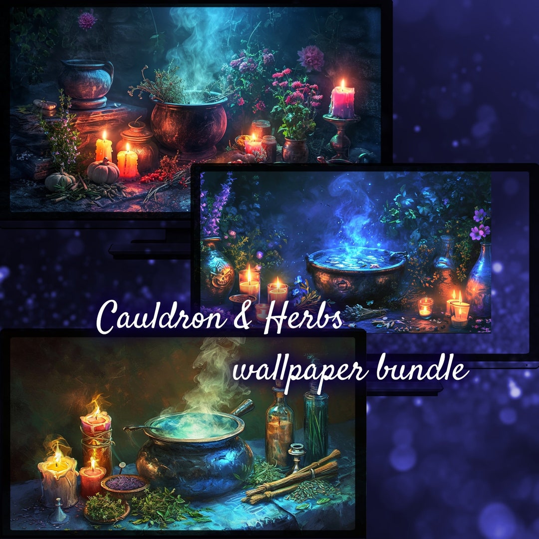 Witch Cauldron Background, Sorcery Desktop Wallpapers, RPG Fantasy ...