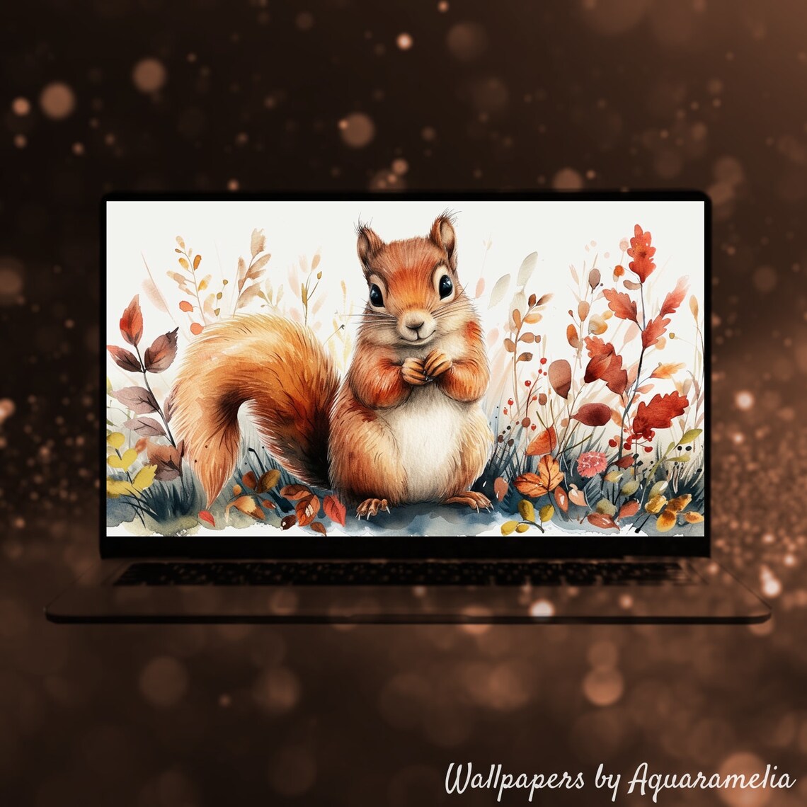 Cute Squirrel Animal Desktop Wallpaper, Cute Pet Wallpaper, Valentines ...