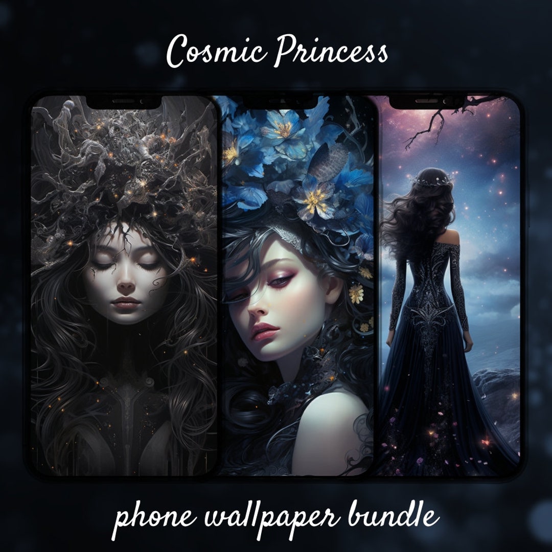 Cosmic Princess Phone Background, Astrology Stars Lock Screen Wallpaper ...