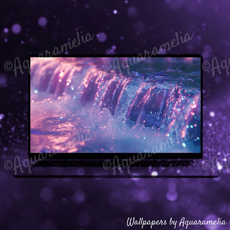 Magic Waterfall Background, Fairy Whimsical Desktop Background, Fantasy ...