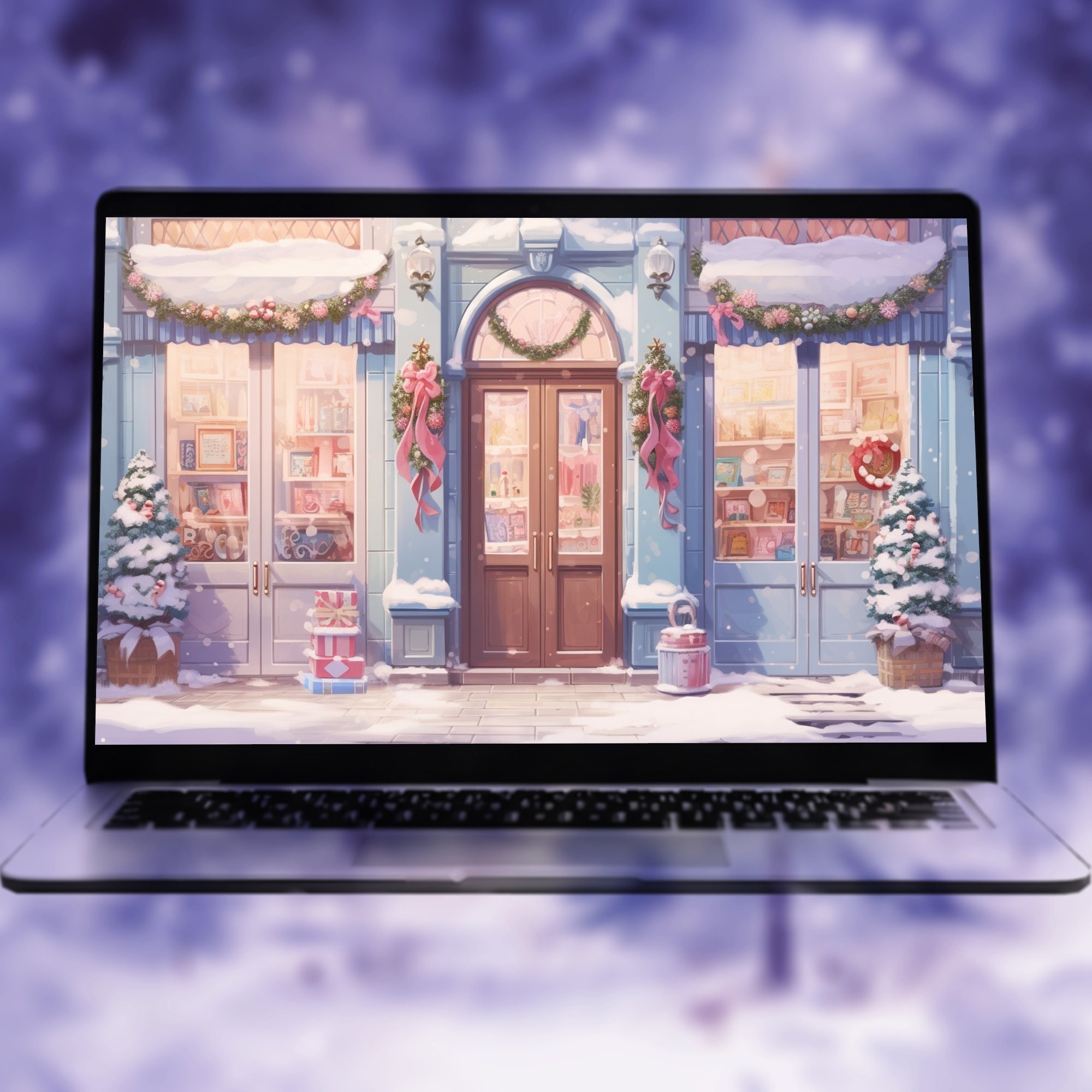 Winter Storefront, Christmas Background, Christmas Wallpaper for ...