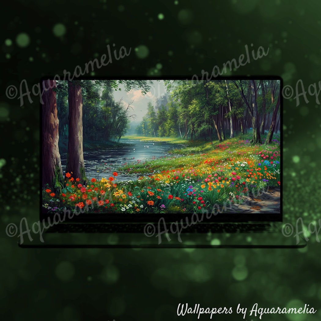 Beautiful Nature Desktop Background, Forest Wallpaper Flowers, Summer ...