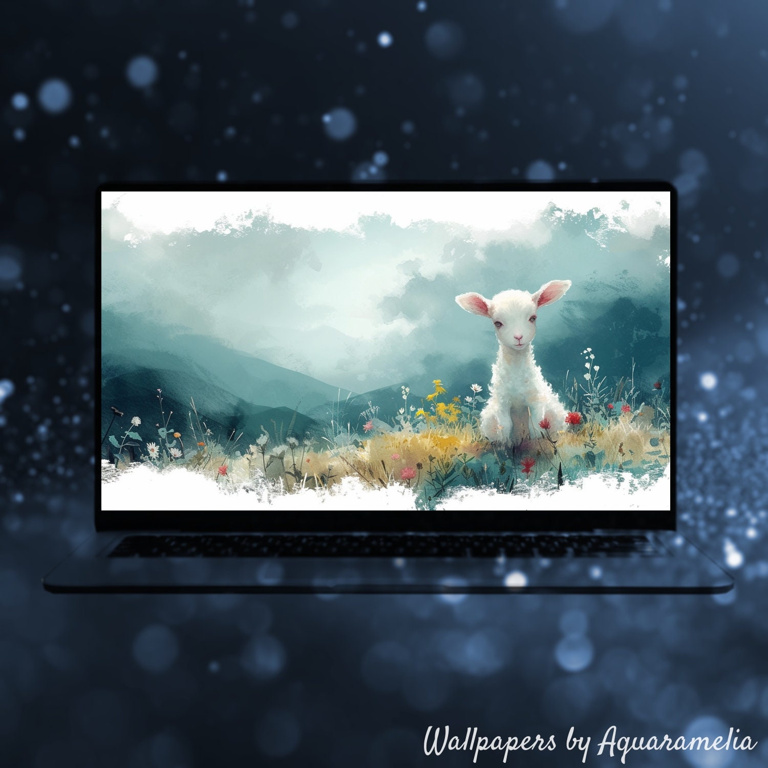 Cute Goat Animal Desktop Wallpaper, Cute Pet Wallpaper, Valentines Day ...