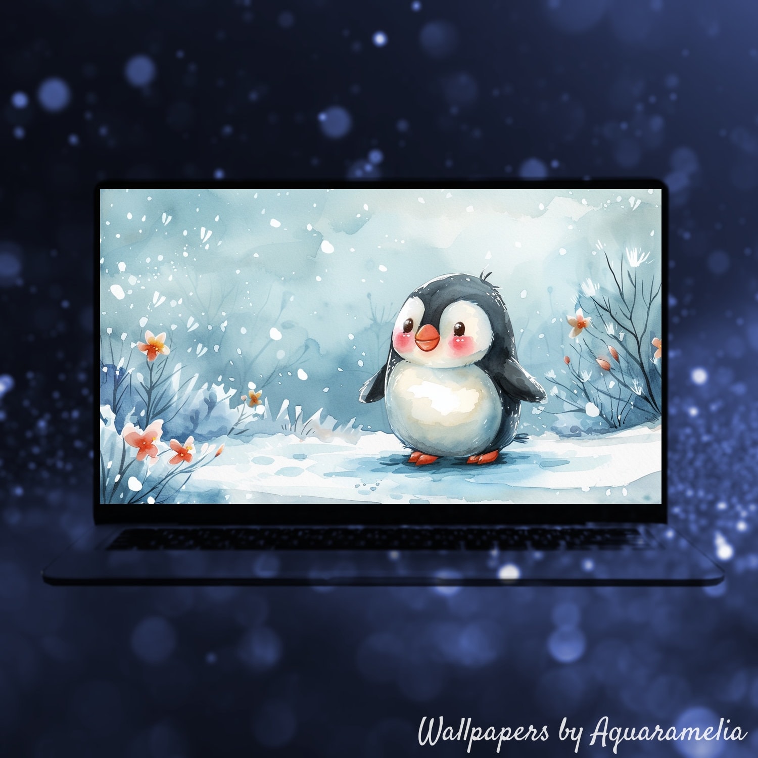 Cute Penguin Animal Desktop Wallpaper, Cute Pet Wallpaper, Valentines ...