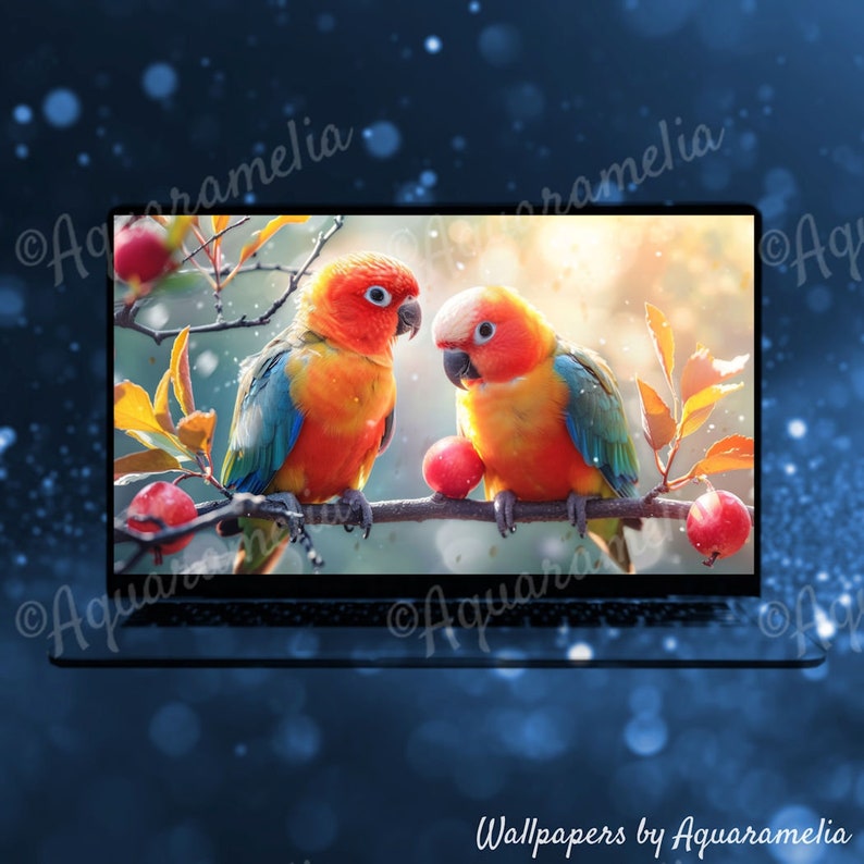 Parrots Cute Animal Desktop Wallpaper, Cute Parrot Wallpaper, Mothers ...