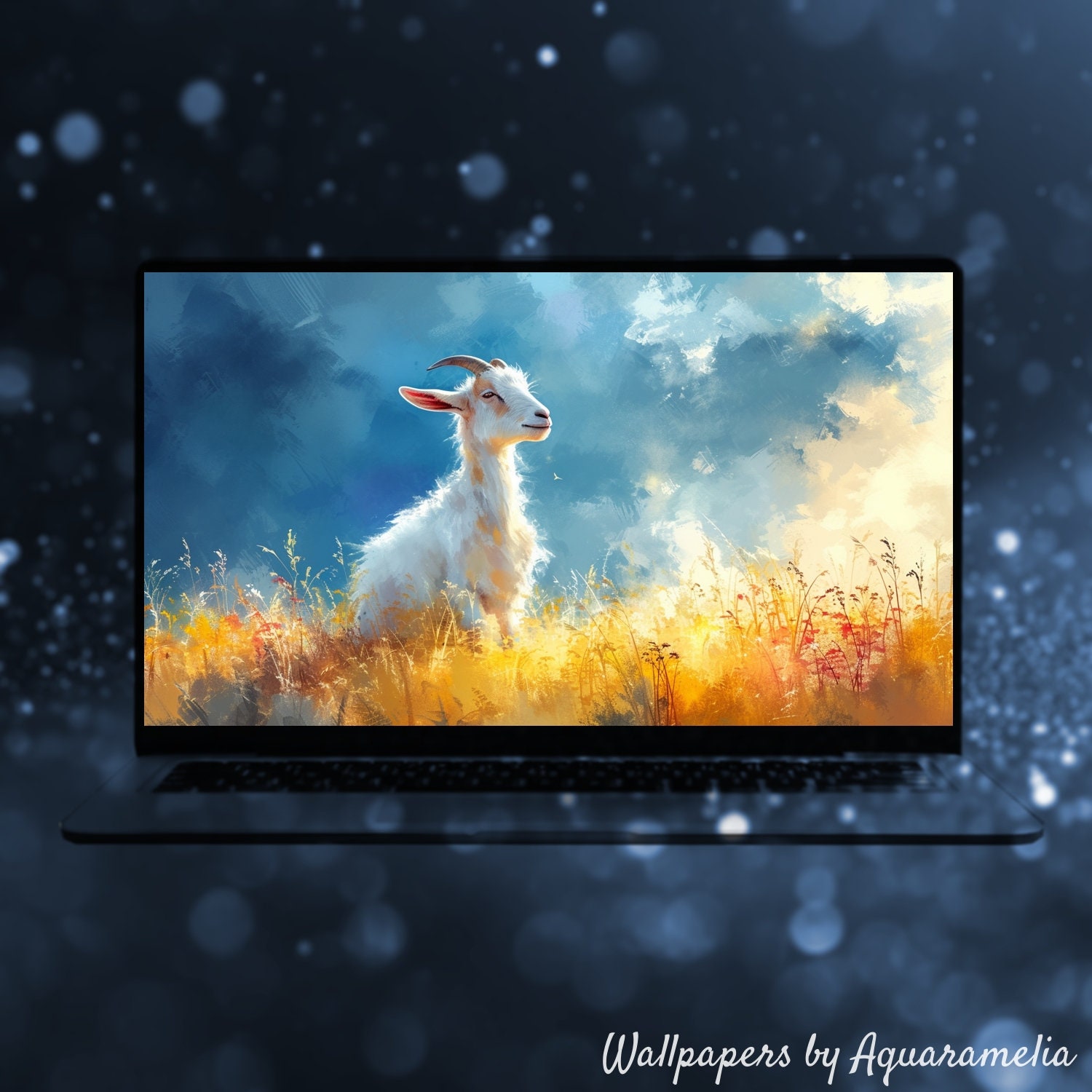 Cute Goat Animal Desktop Wallpaper, Cute Pet Wallpaper, Valentines Day ...