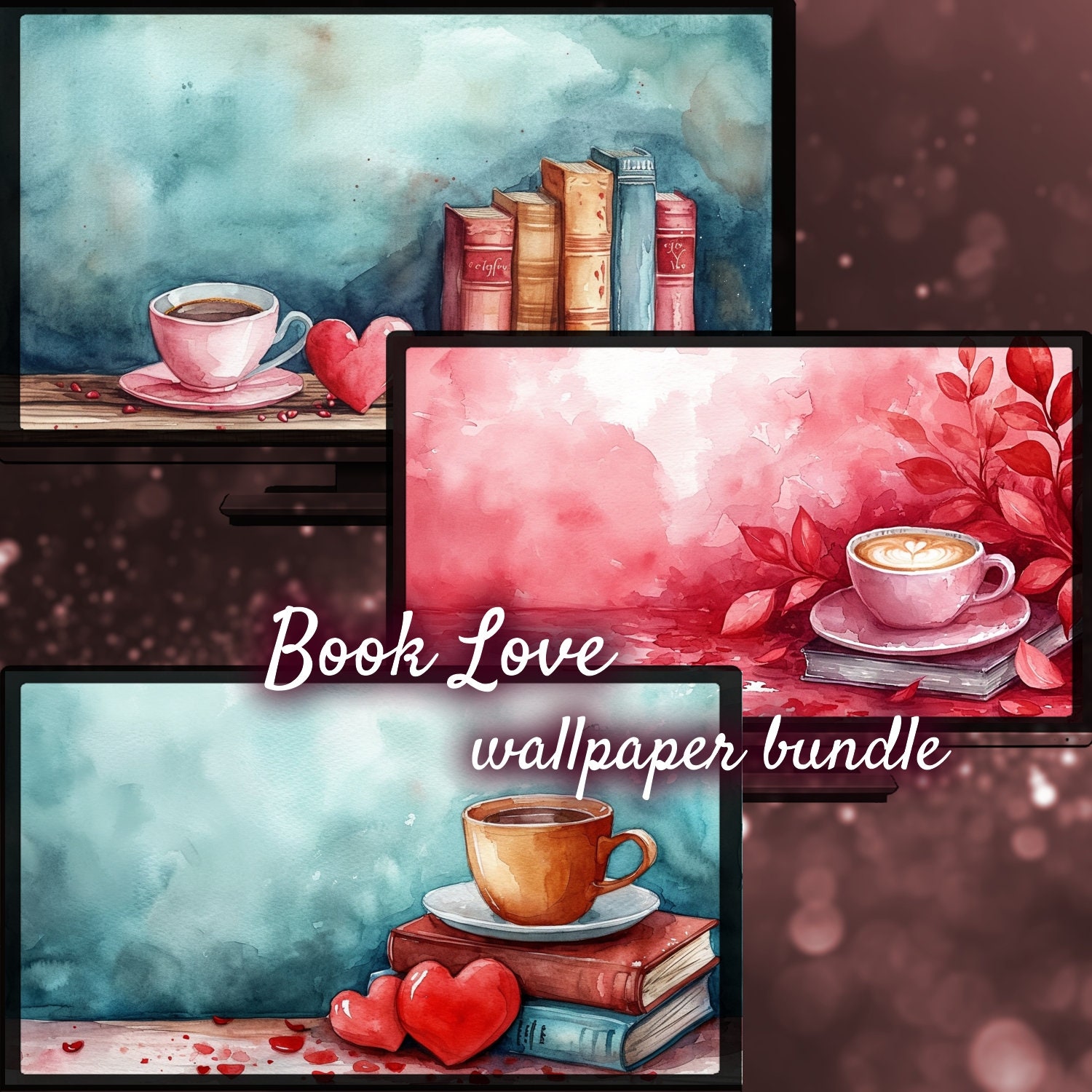 Cute Books Desktop Background, Book Reading Desktop Wallpapers ...