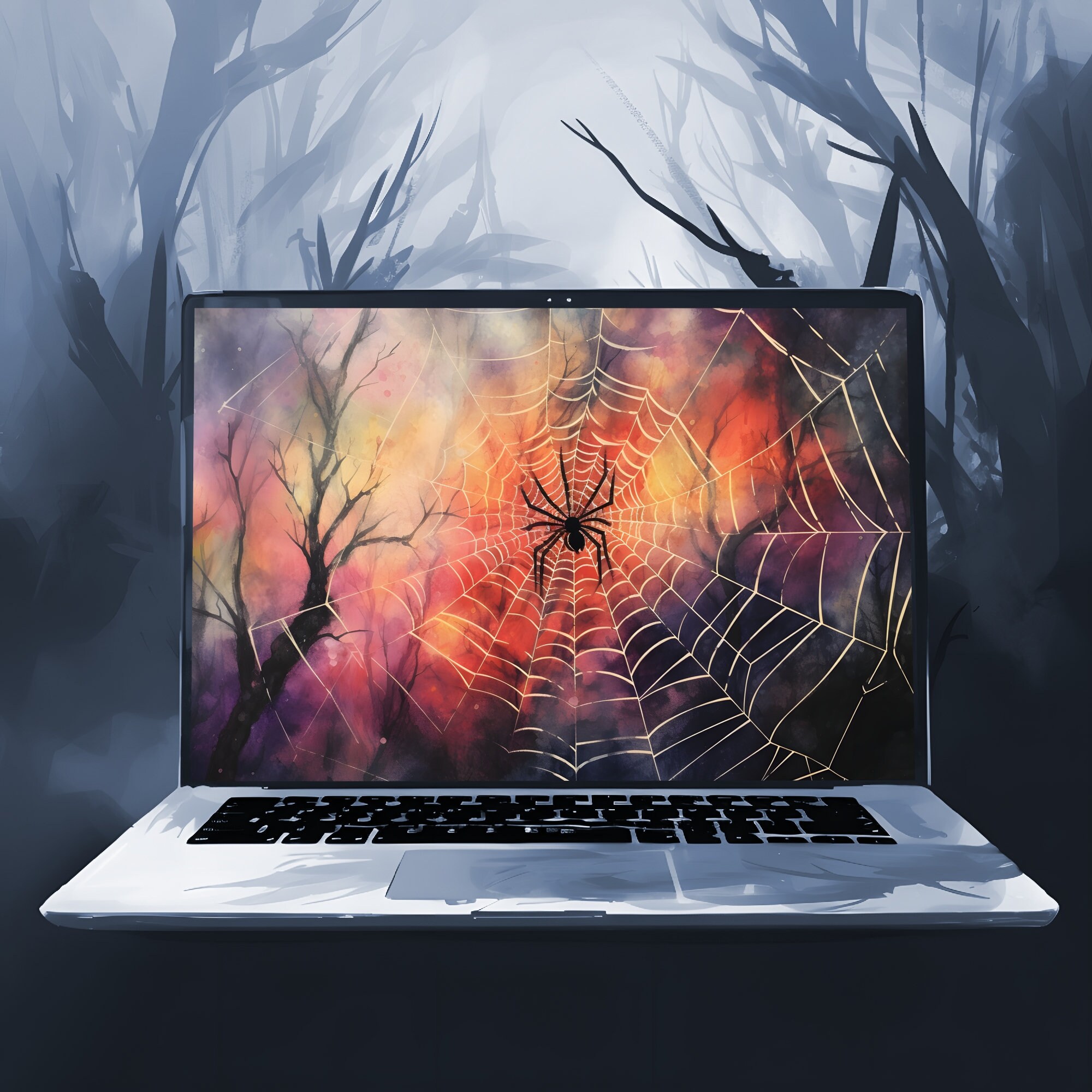 Spider Nightmare Desktop Wallpapers, Bundle of 9 Scary Creepy Crawlies ...