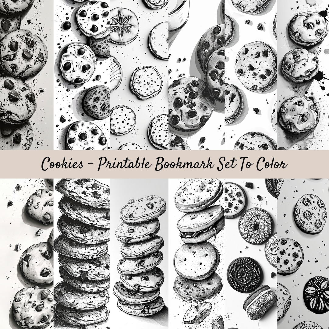 Printable Bookmark Coloring Set, Digital Bookmarks to Color, for Kids ...