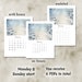 Printable Calendar 2025, Vintage Floral, Artistic Monthly Calendar ...