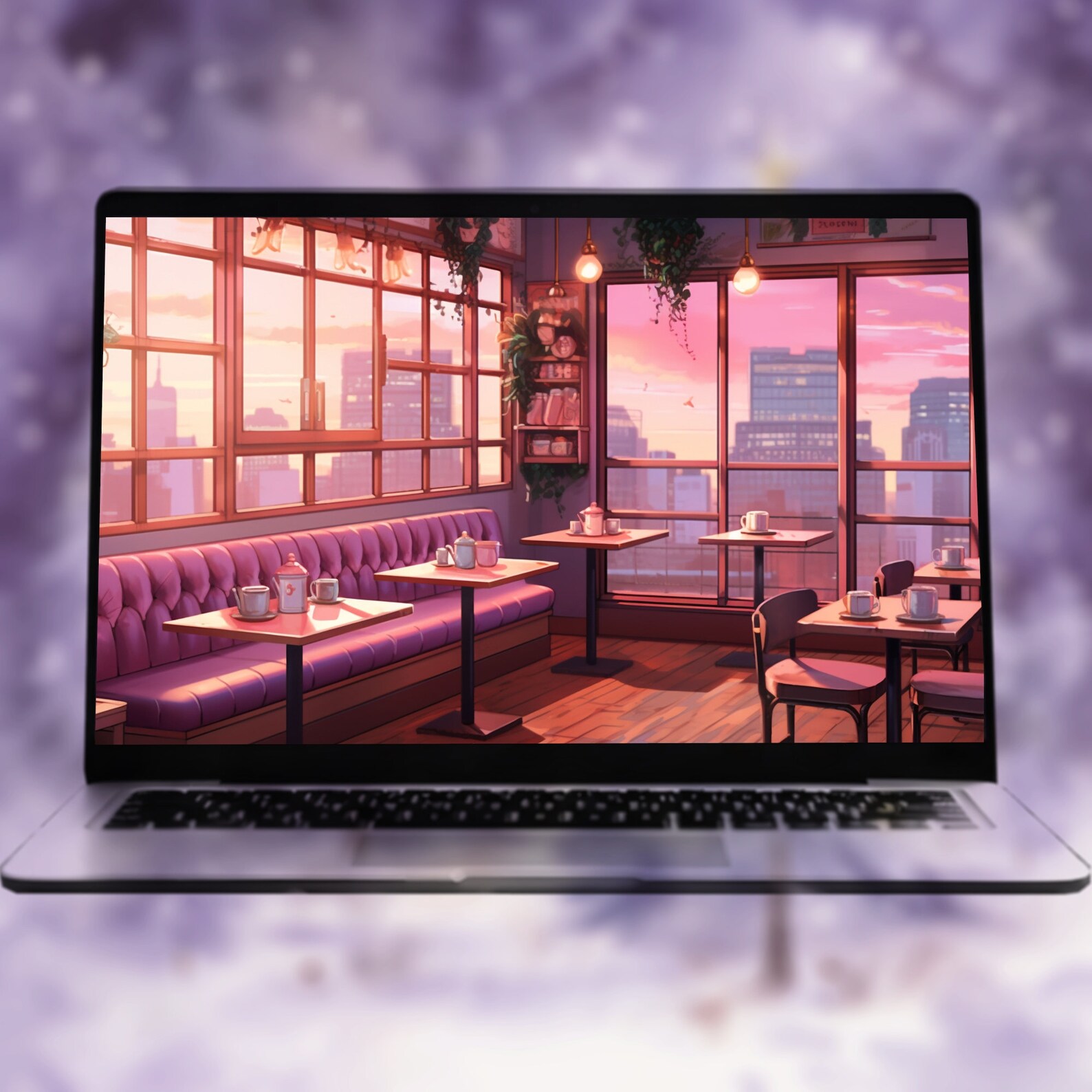 Anime Cafe Lofi, Anime Background, Winter Wallpaper for Desktop, Winter ...