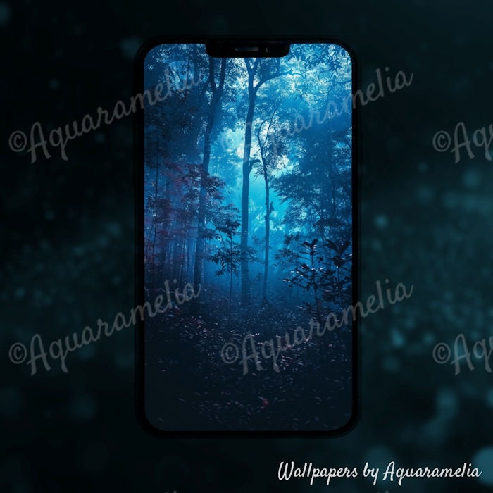 Enchanted Magic Forest Aesthetic Smartphone Background, Fantasy Phone ...