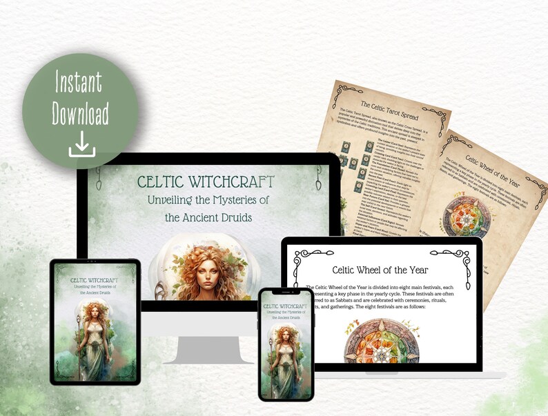 Celtic Witchcraft PDF Basic Bundle, Pagan Starter Kit, Druid, Grimoire ...