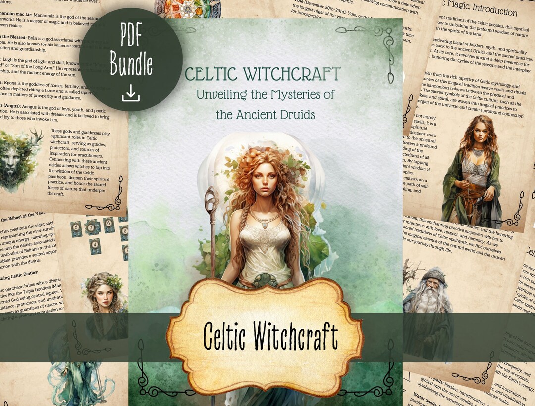 Celtic Witchcraft PDF Basic Bundle, Pagan Starter Kit, Druid, Grimoire ...