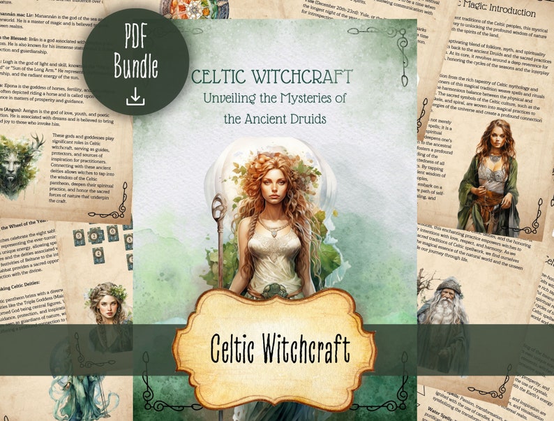 Celtic Witchcraft PDF Basic Bundle, Pagan Starter Kit, Druid, Grimoire ...