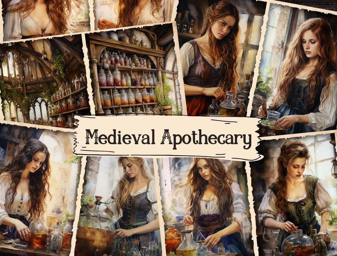 Medieval Apothecary Junk Journal Pages, Printable Collage, Digital ...