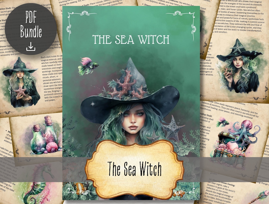 The Sea Witch PDF Bundle, Types of Witches, Sea Magic, Ocean Magick ...