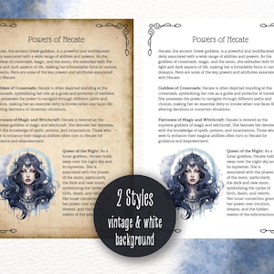 Goddess Hecate PDF Bundle, Greek Mythology Starter Kit, Greek God ...