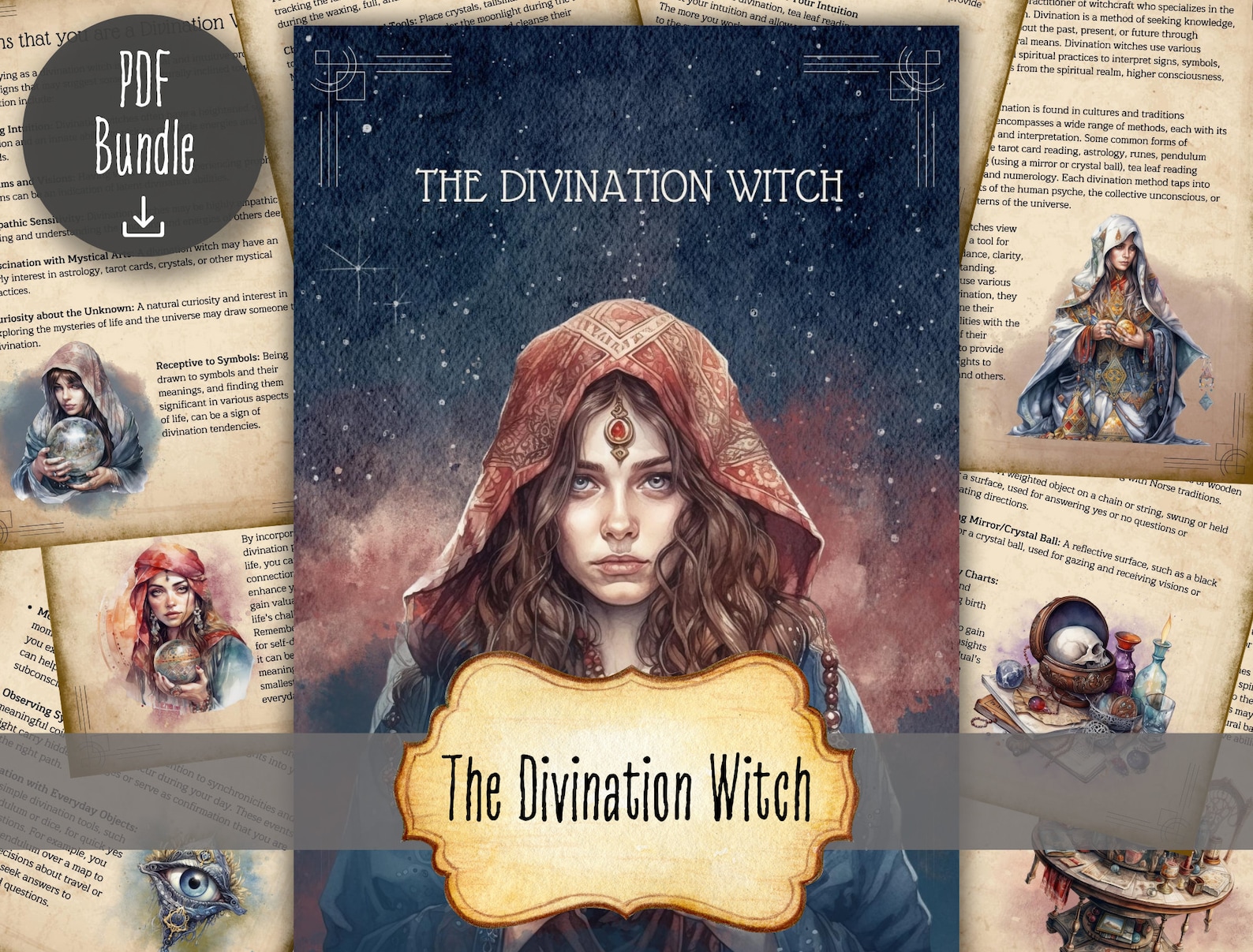 The Divination Witch PDF Bundle, Types of Witches, Fortune Teller ...