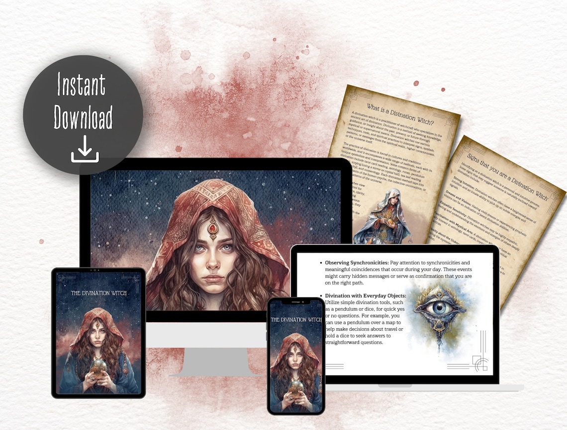 The Divination Witch PDF Bundle, Types of Witches, Fortune Teller ...