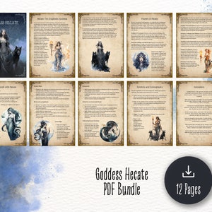 Goddess Hecate PDF Bundle, Greek Mythology Starter Kit, Greek God ...