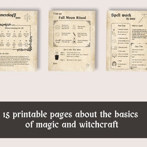 Witchcraft Basic Bundle Grimoire Pages, Magic Starter Kit, Grimoire ...