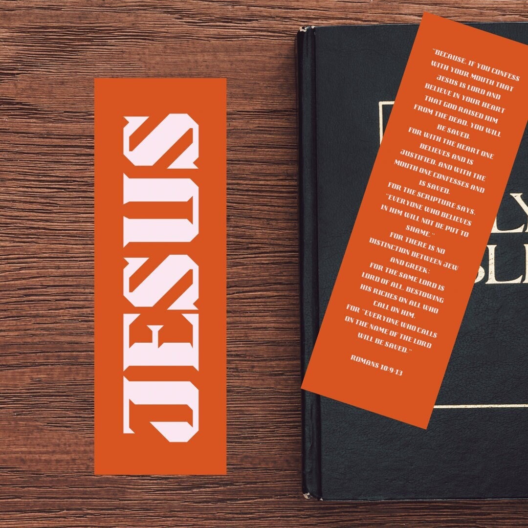 Jesus Bookmark, Christian Gospel Bookmark - Etsy