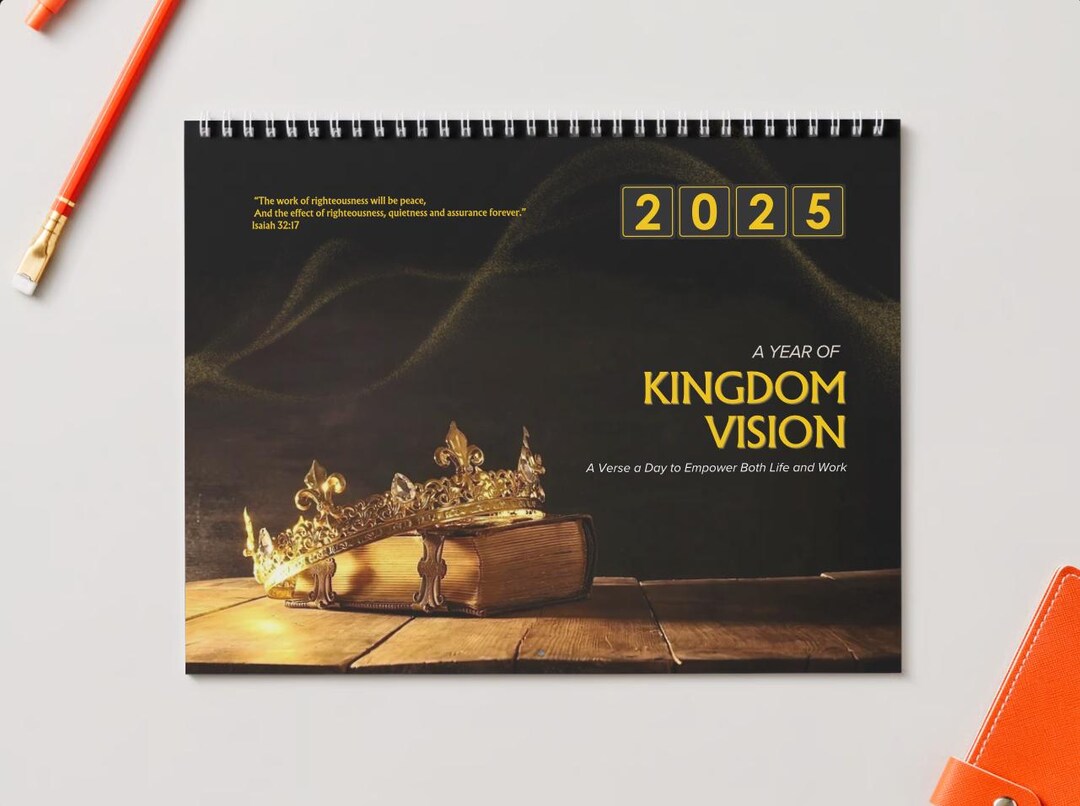 Christian Wall Calendar Kingdom Vision 2025 Entrepreneurs, Family ...