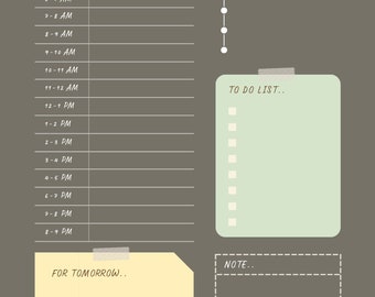 Simple Daily Planner - Etsy