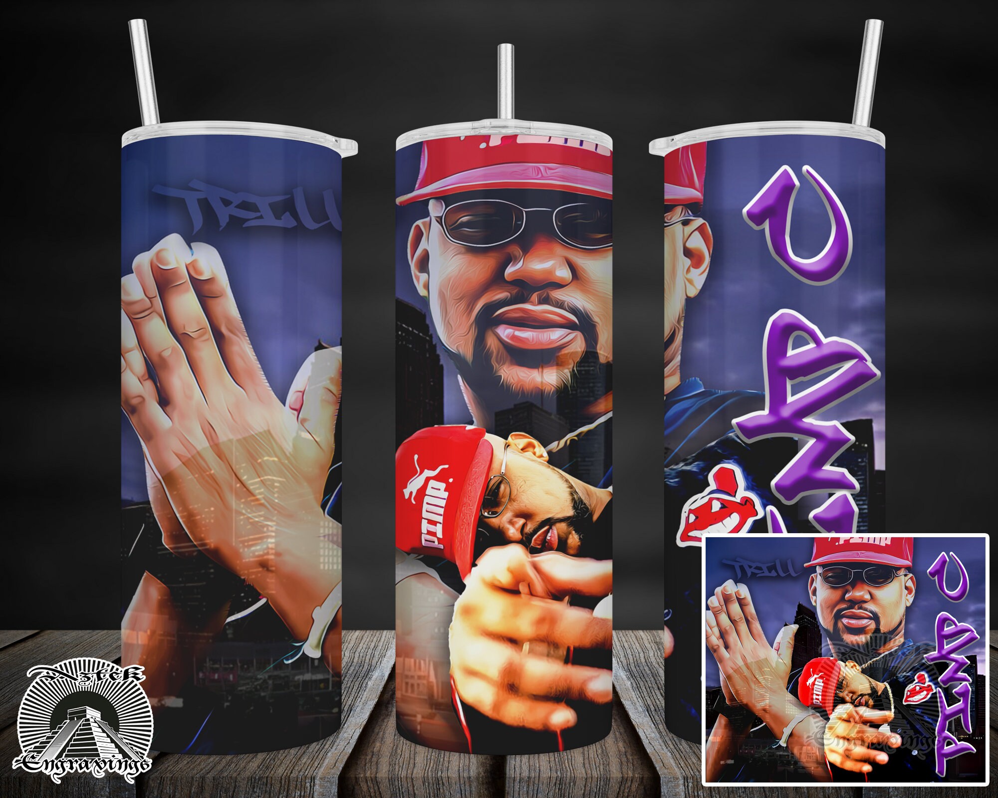 Pimp C 20oz Tumbler Wrap (digital) - Etsy