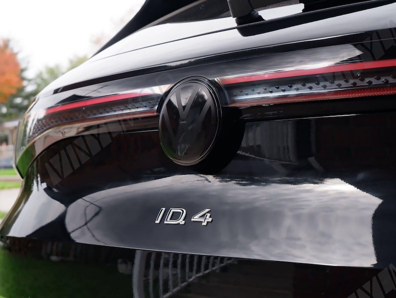 The 2020+ Volkswagen Id.4 - Rear Vw W| Acc Emblem Vinyl Overlay - Full ...