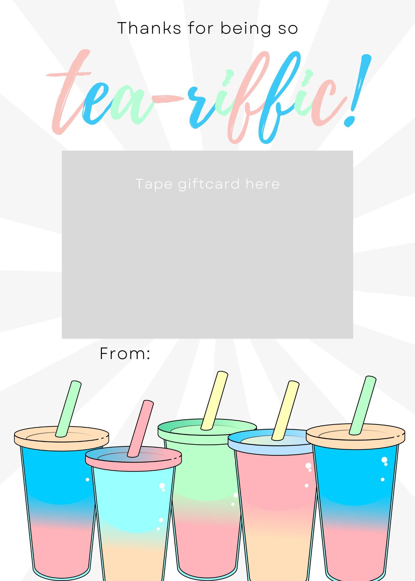 Teacher Appreciation Loaded Tea Gift Card Holder - Etsy