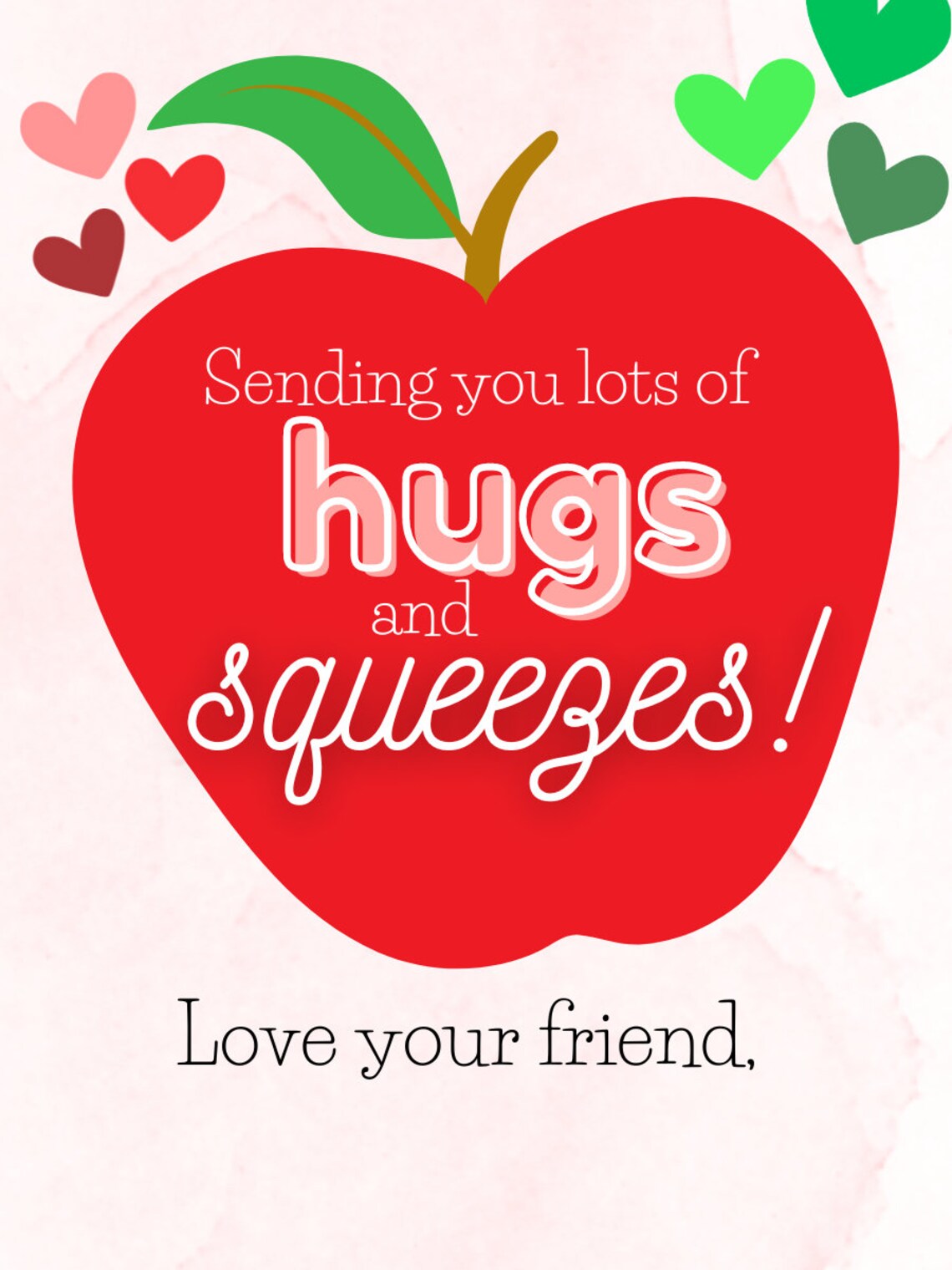 Applesauce Valentines Day Gift Tag Digital Download - Etsy