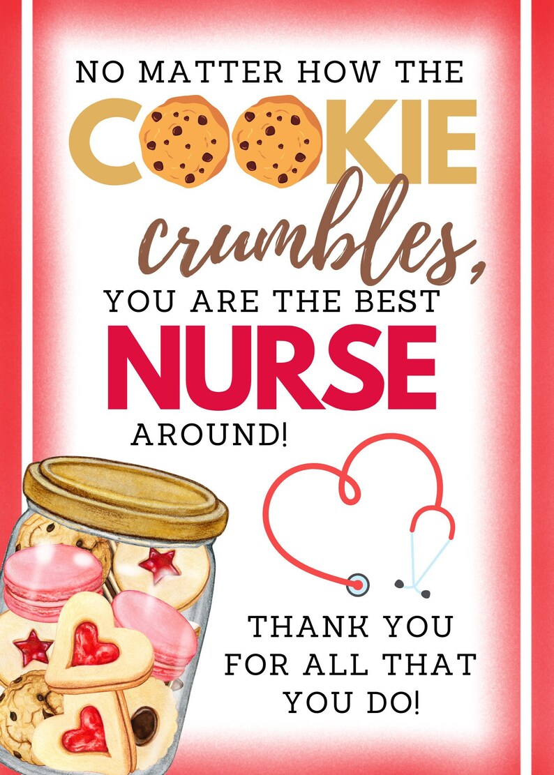 Nurse Week Cookie Thank You Card - Etsy