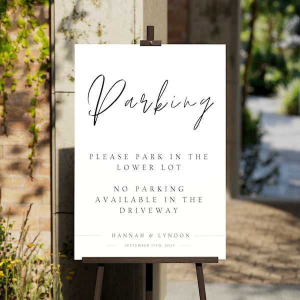Wedding Parking Sign - Etsy
