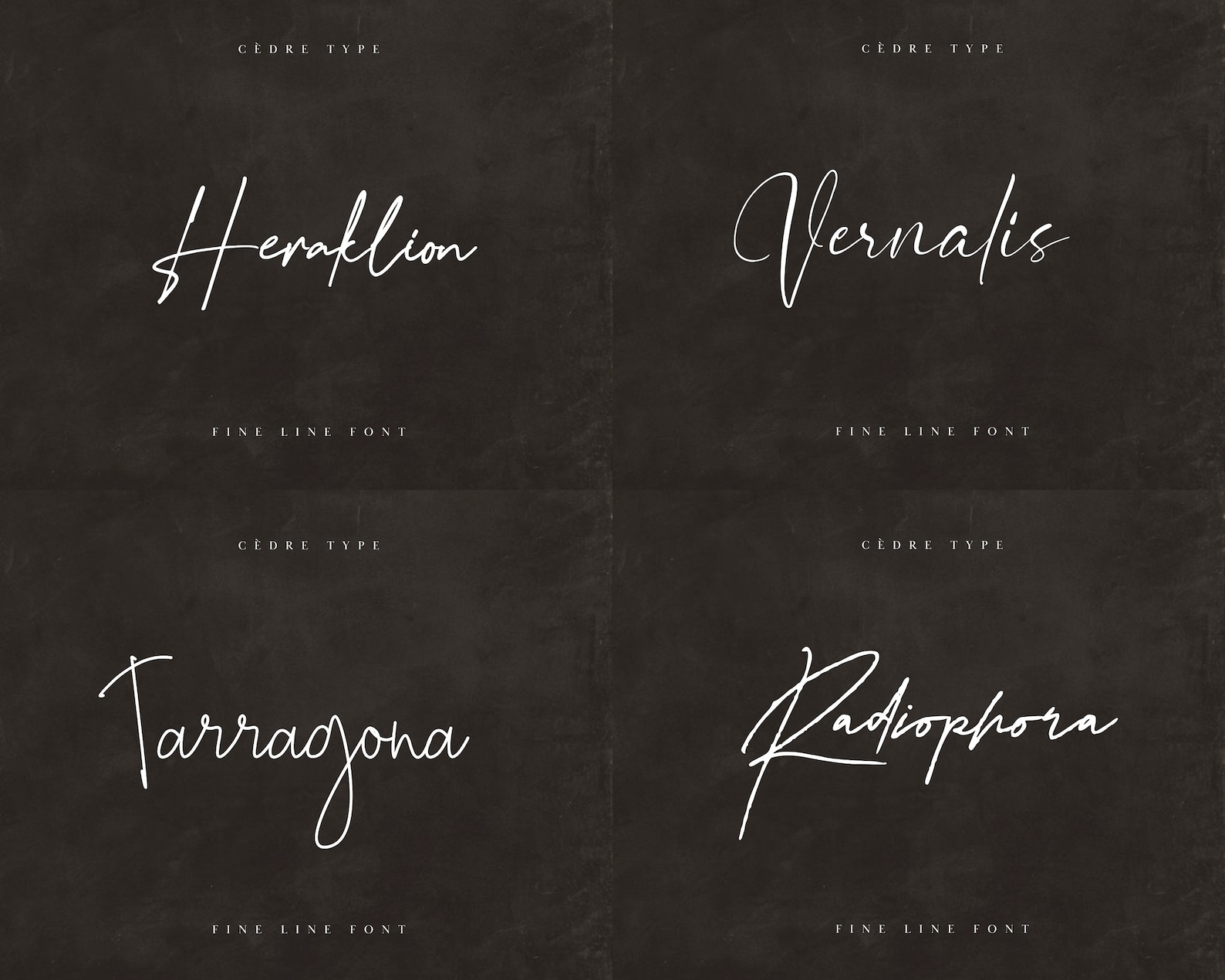 Fine Line Fonts Bundle 1, Cursive Fine Line Font OTF, Procreate Fonts ...