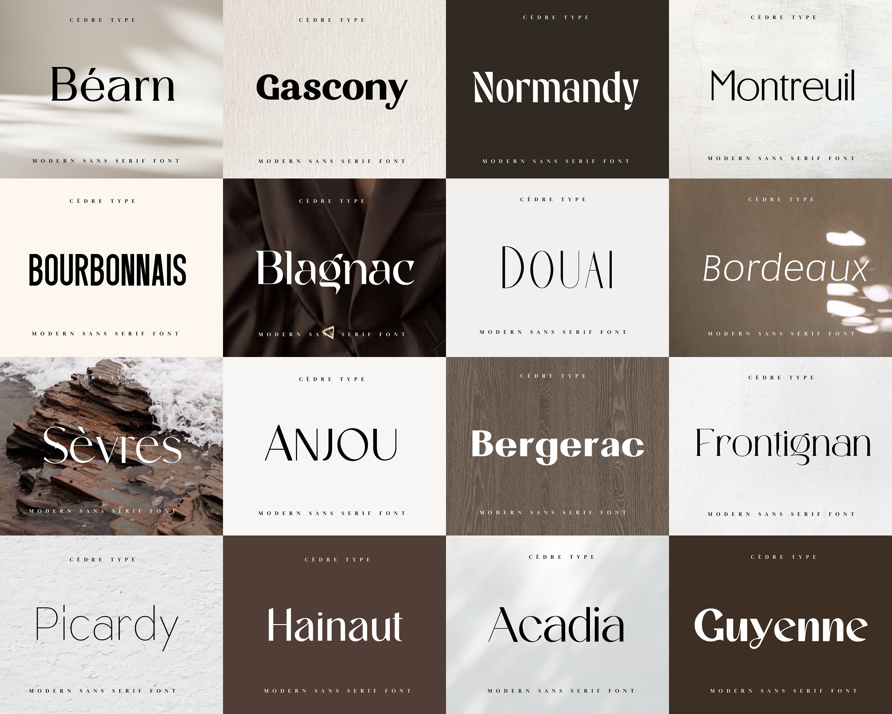 Modern Sans Serif Fonts Bundle 1, Elegant Sans Serif Font OTF ...